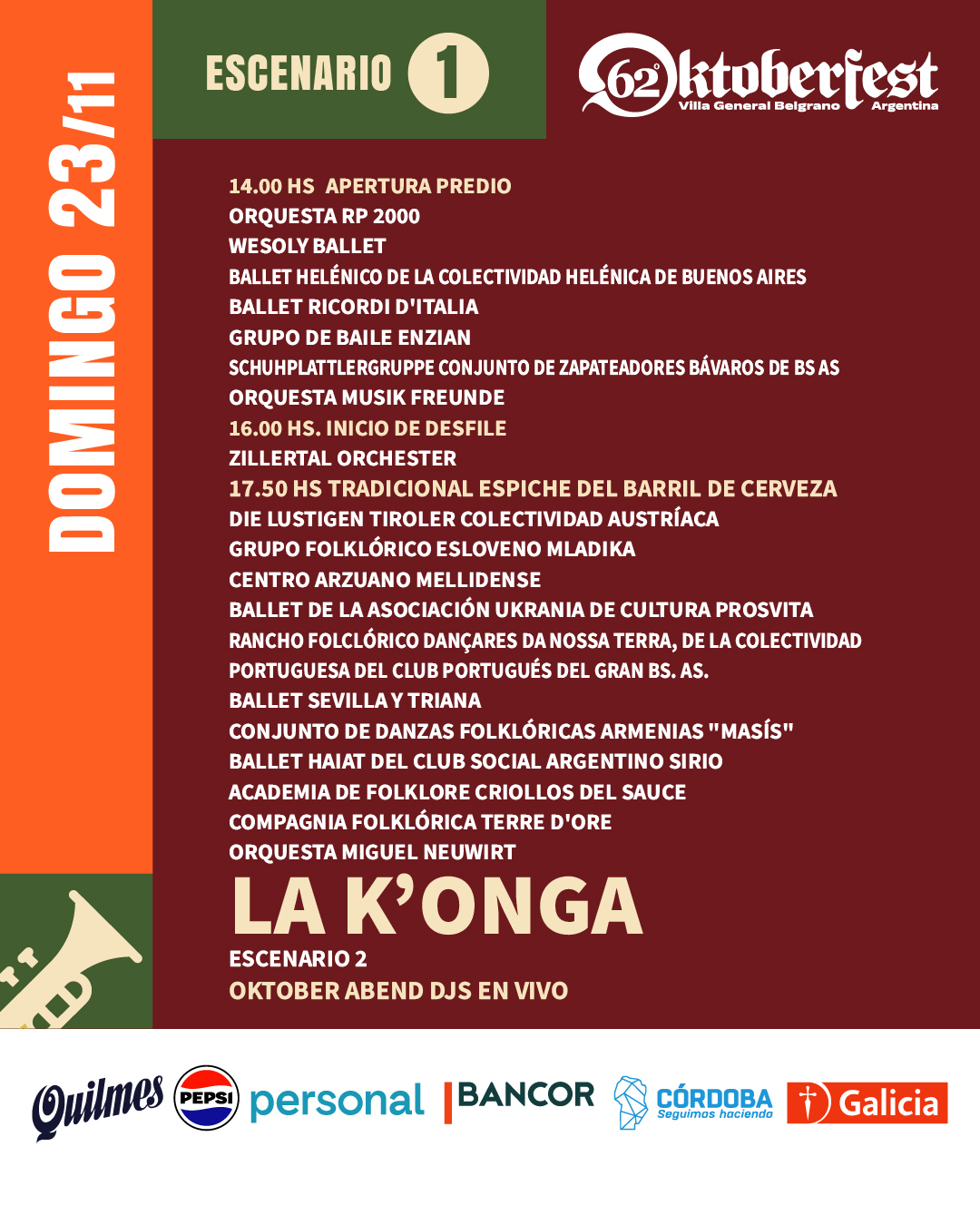TE PRESENTAMOS LA GRILLA COMPLETA DE LA OKTOBERFEST 2025 ...