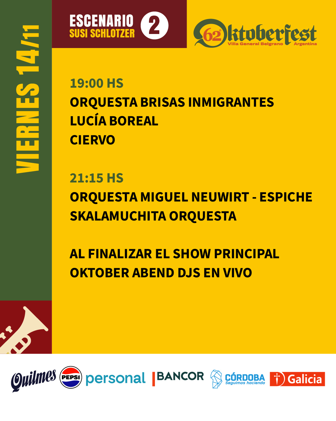 TE PRESENTAMOS LA GRILLA COMPLETA DE LA OKTOBERFEST 2025 ...