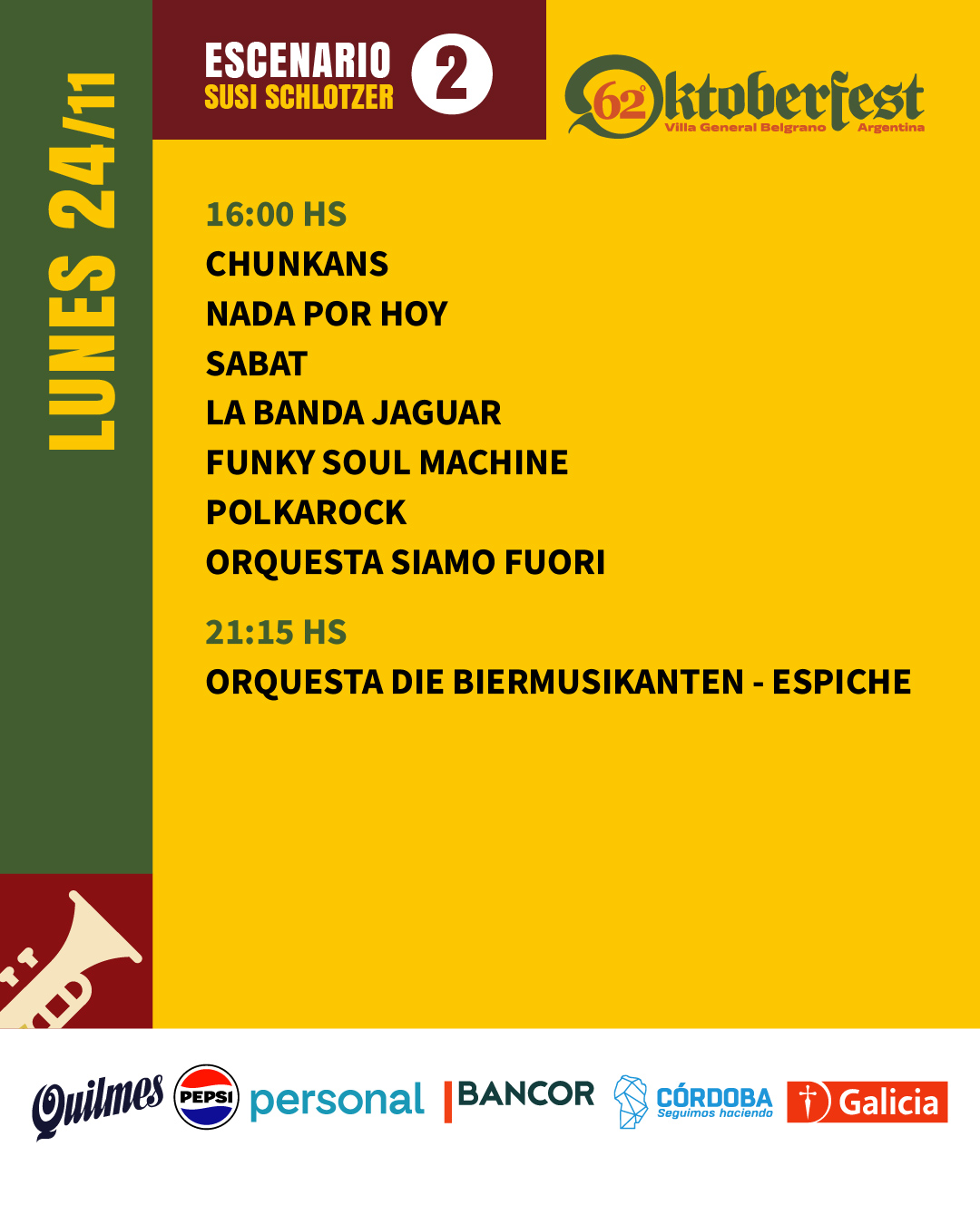 TE PRESENTAMOS LA GRILLA COMPLETA DE LA OKTOBERFEST 2025 ...